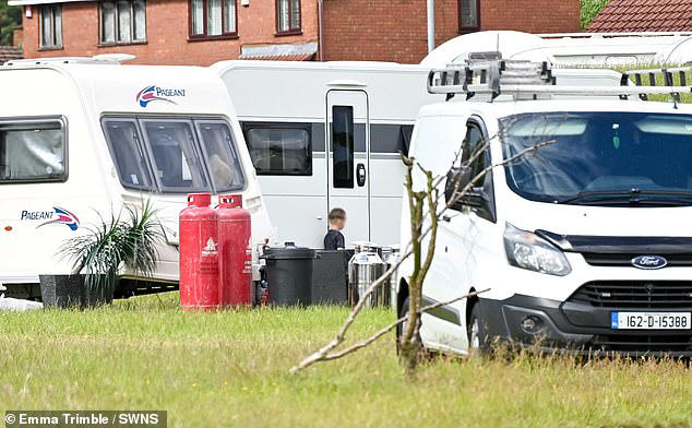 Families 'living in fear' as travellers set up illegal 40-caravan camp ...