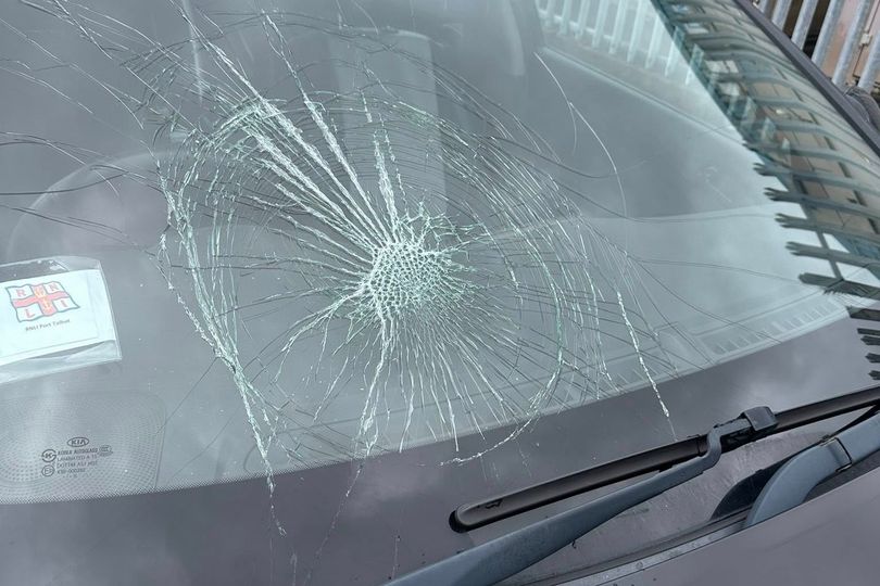 Rocks thrown at car on major Welsh road
