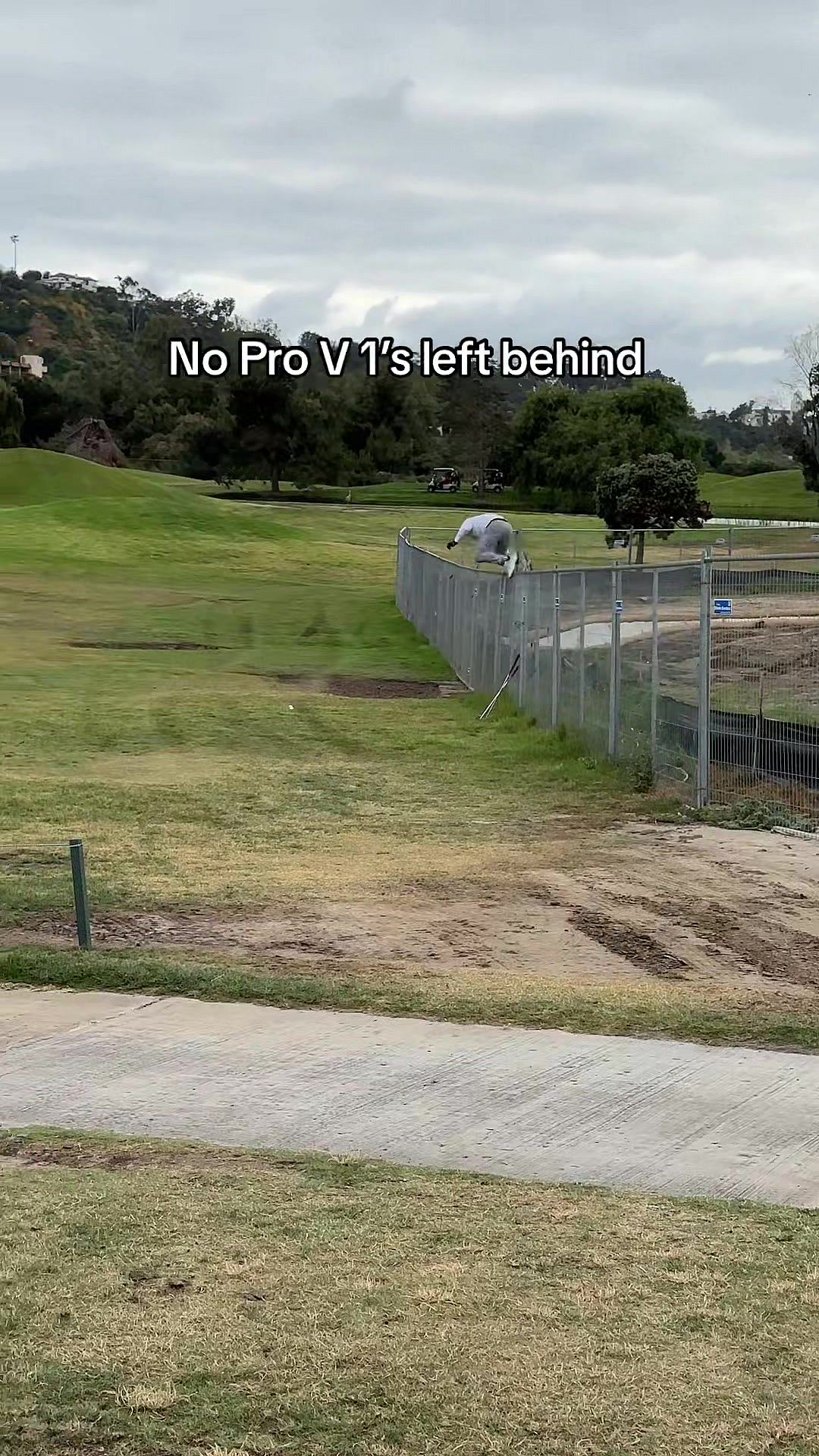 The golfer who always finds his ball