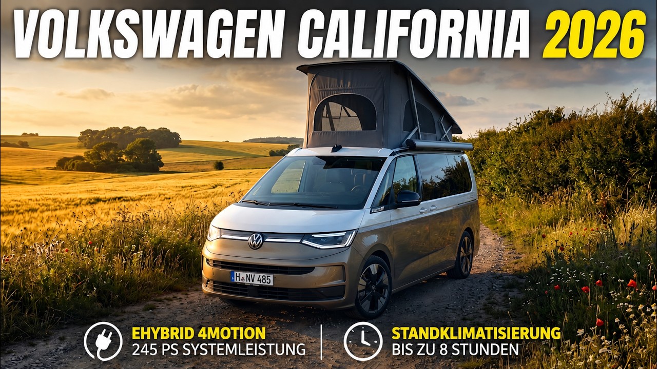 2026 VW California Facelift (T7.1) mit neuem Cockpit und frischer Front