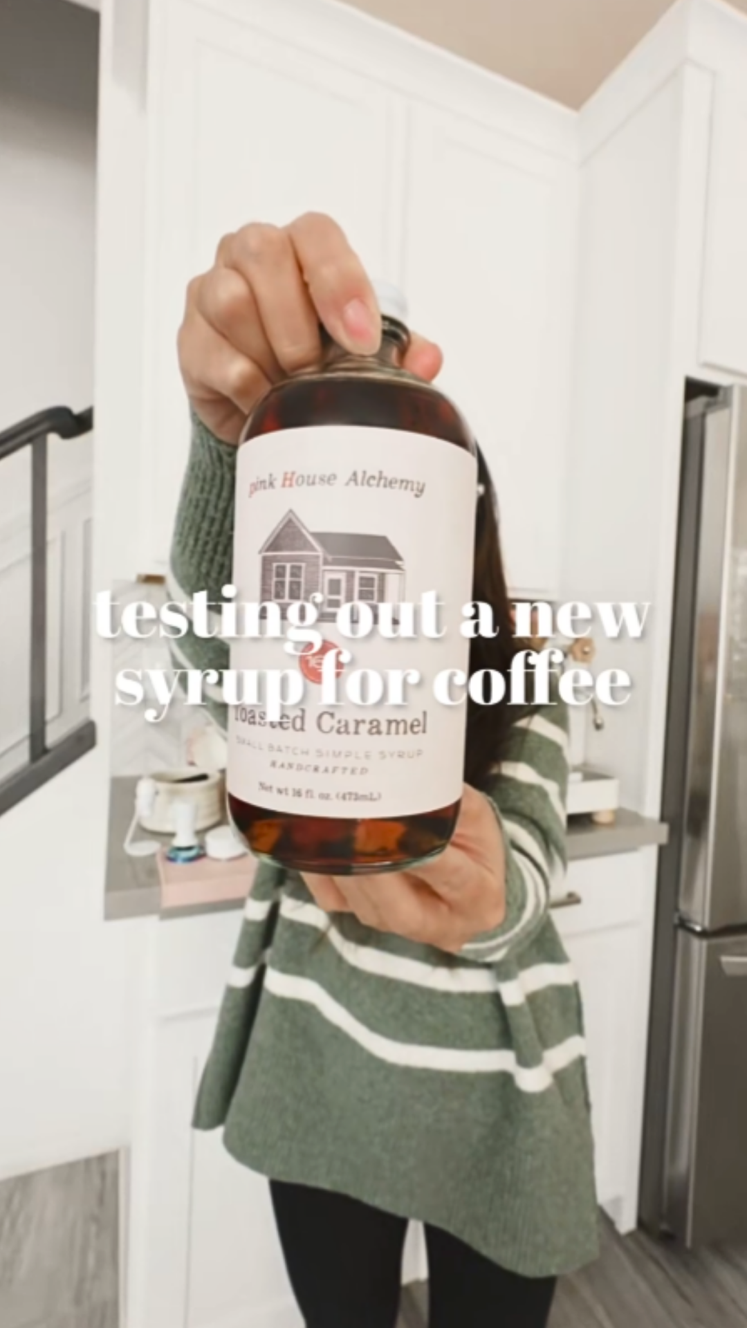 Trying new toasted caramel syrup flavor today