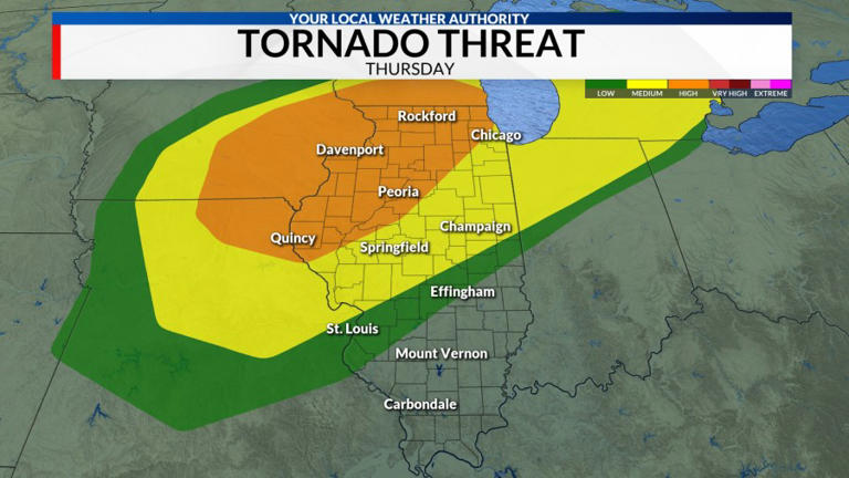 Severe weather alert day: Destructive winds and tornadoes possible Thursday