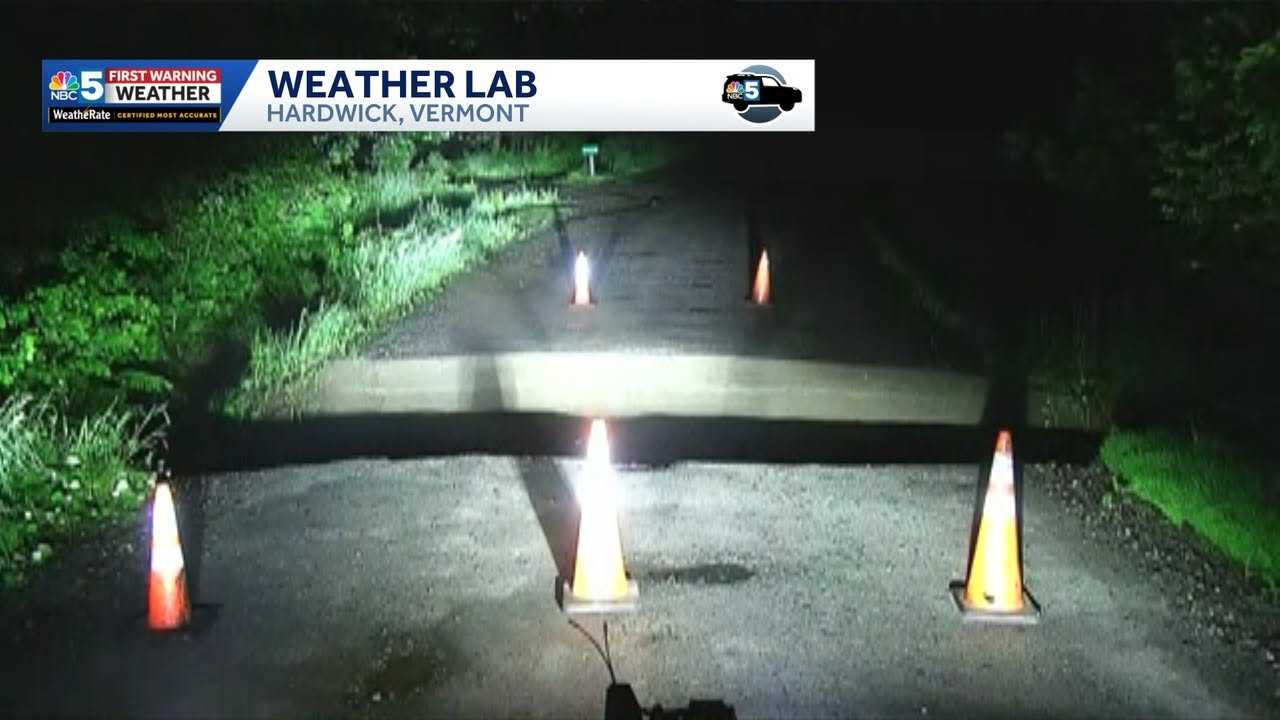 Several roads washed out in Vermont after overnight storms Wednesday