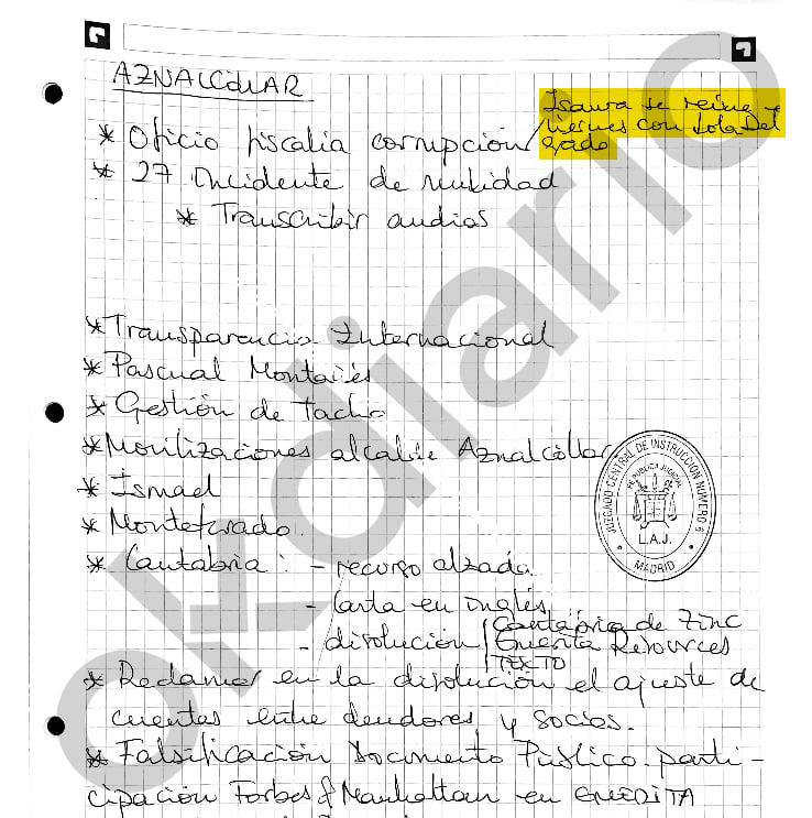 Isaura Leal, a la que Leire sitúa en una reunión con la Fiscalía ...