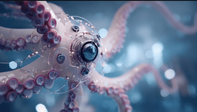 Octopus-inspired skin that shifts feel and color for robots