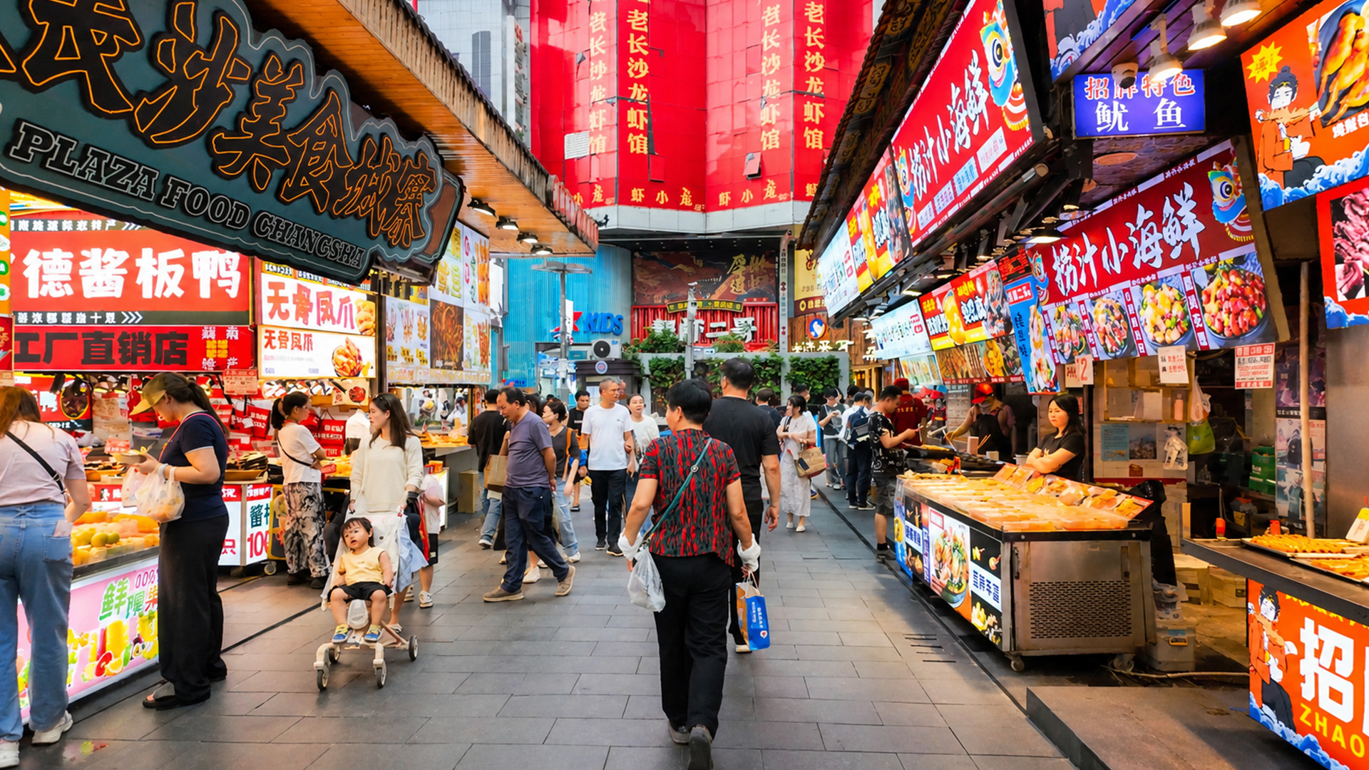Exploring China’s neon food corridor packed with crowds and flavor
