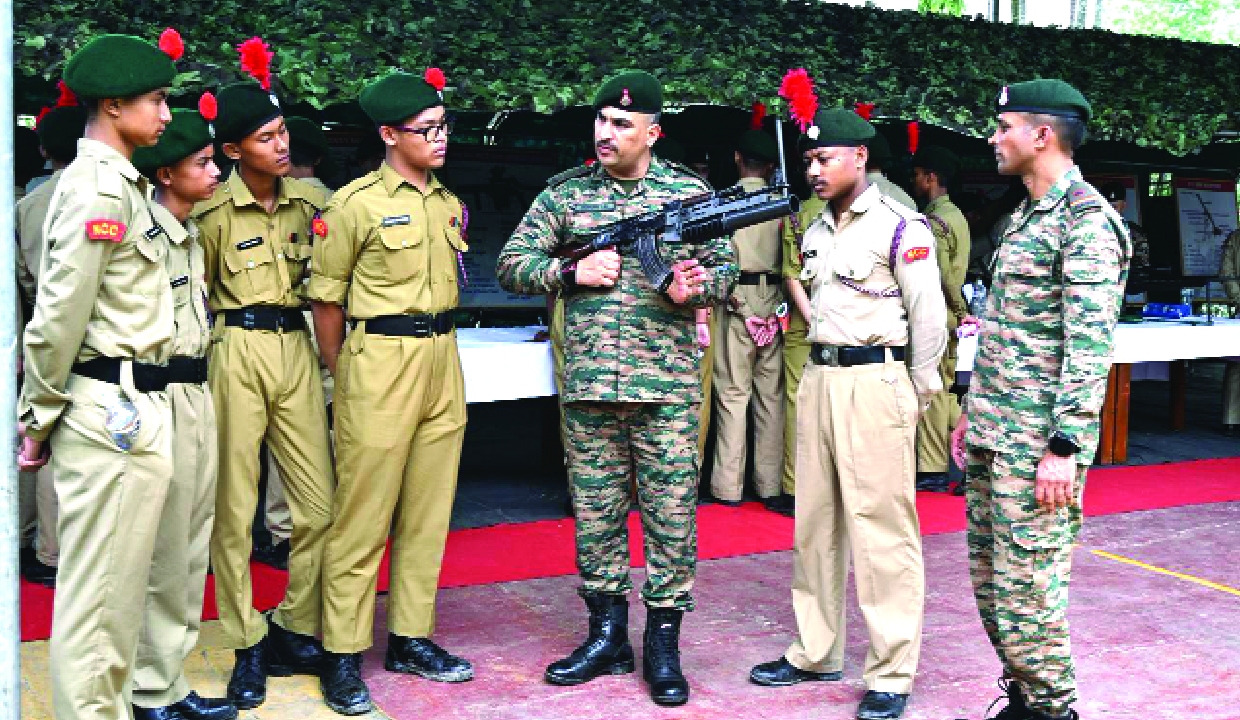 Gajraj Corps inspires 550 NCC cadets with motivational weapon display