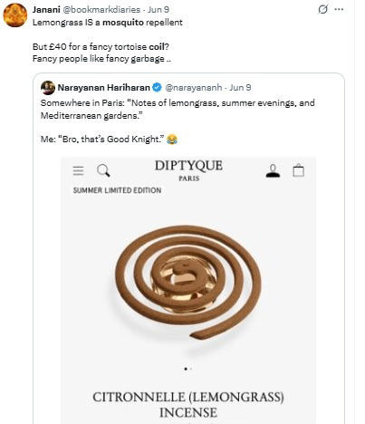 Diptyque's Rs 5,000 'mosquito coil' is getting roasted in the ...