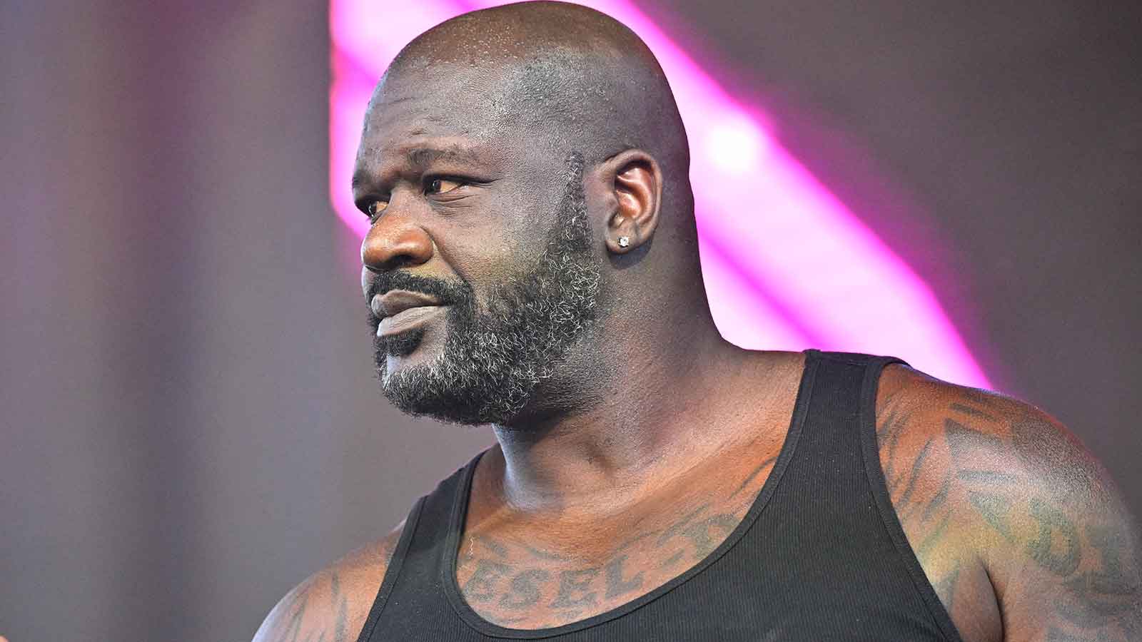 Why Shaq is still holding a grudge with Larry David amid Knicks-Spurs ...