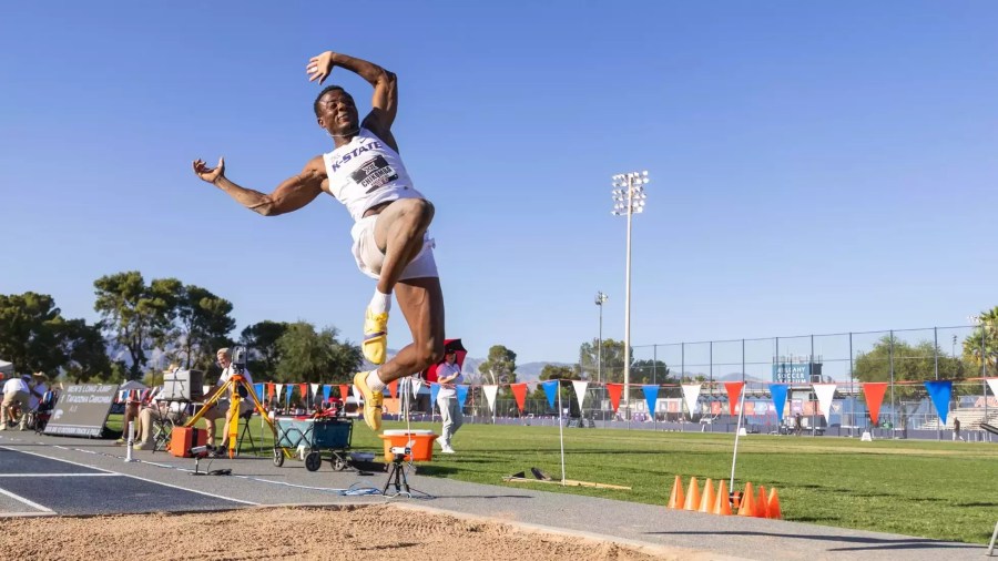 K-State’s Tag Chikomba crowned NCAA outdoor long jump champion
