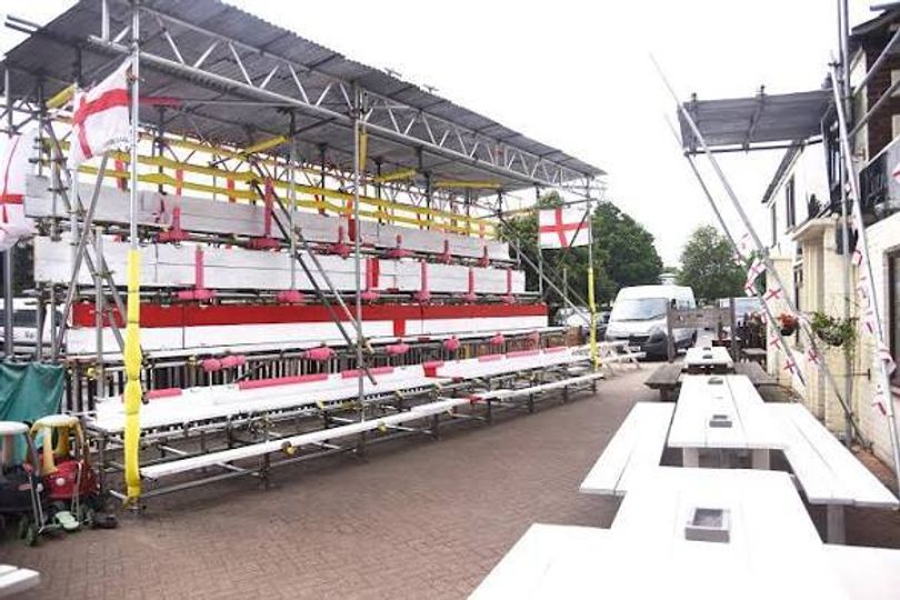 Bloke builds £6,000 World Cup grandstand for 400 fans – it's already ...