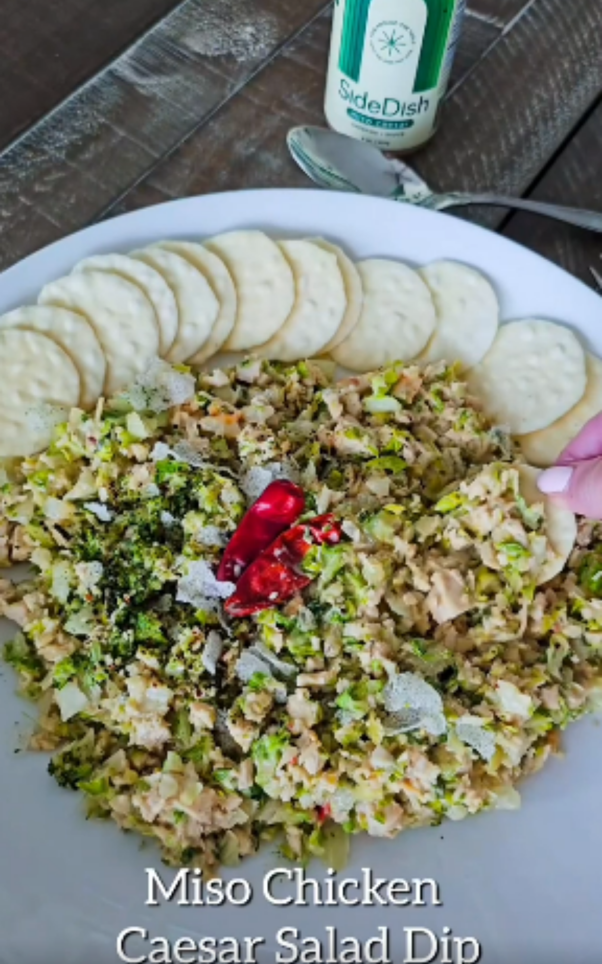 Miso chicken Caesar salad dip: So good it should be illegal