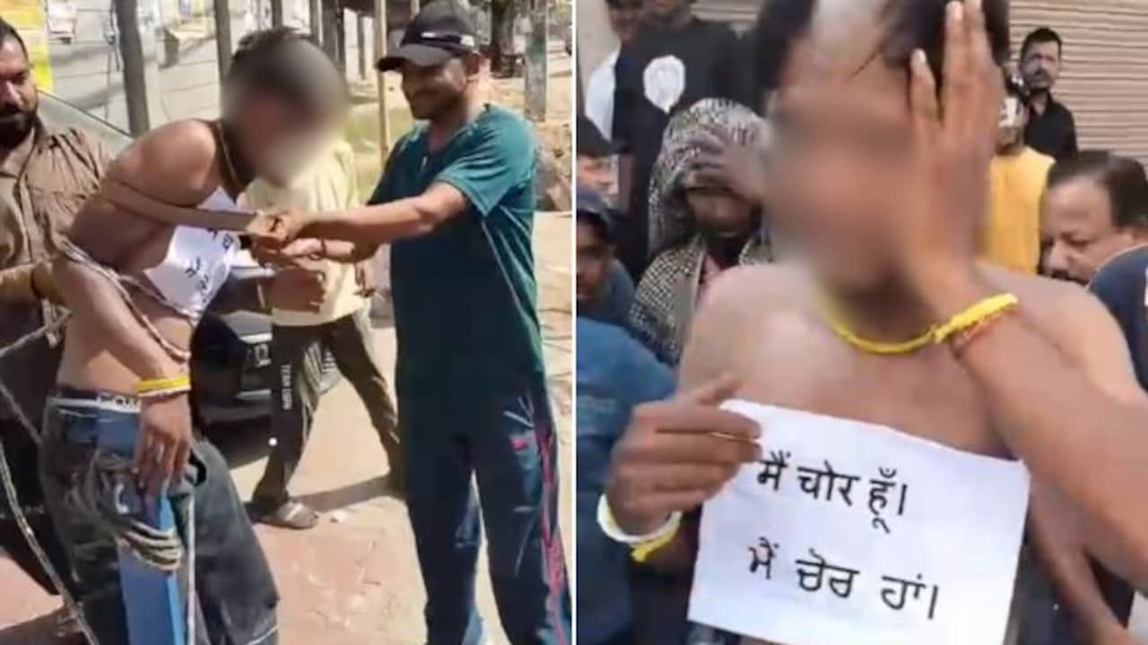 On camera, man tied, thrashed, head shaved over theft suspicion in Ludhiana