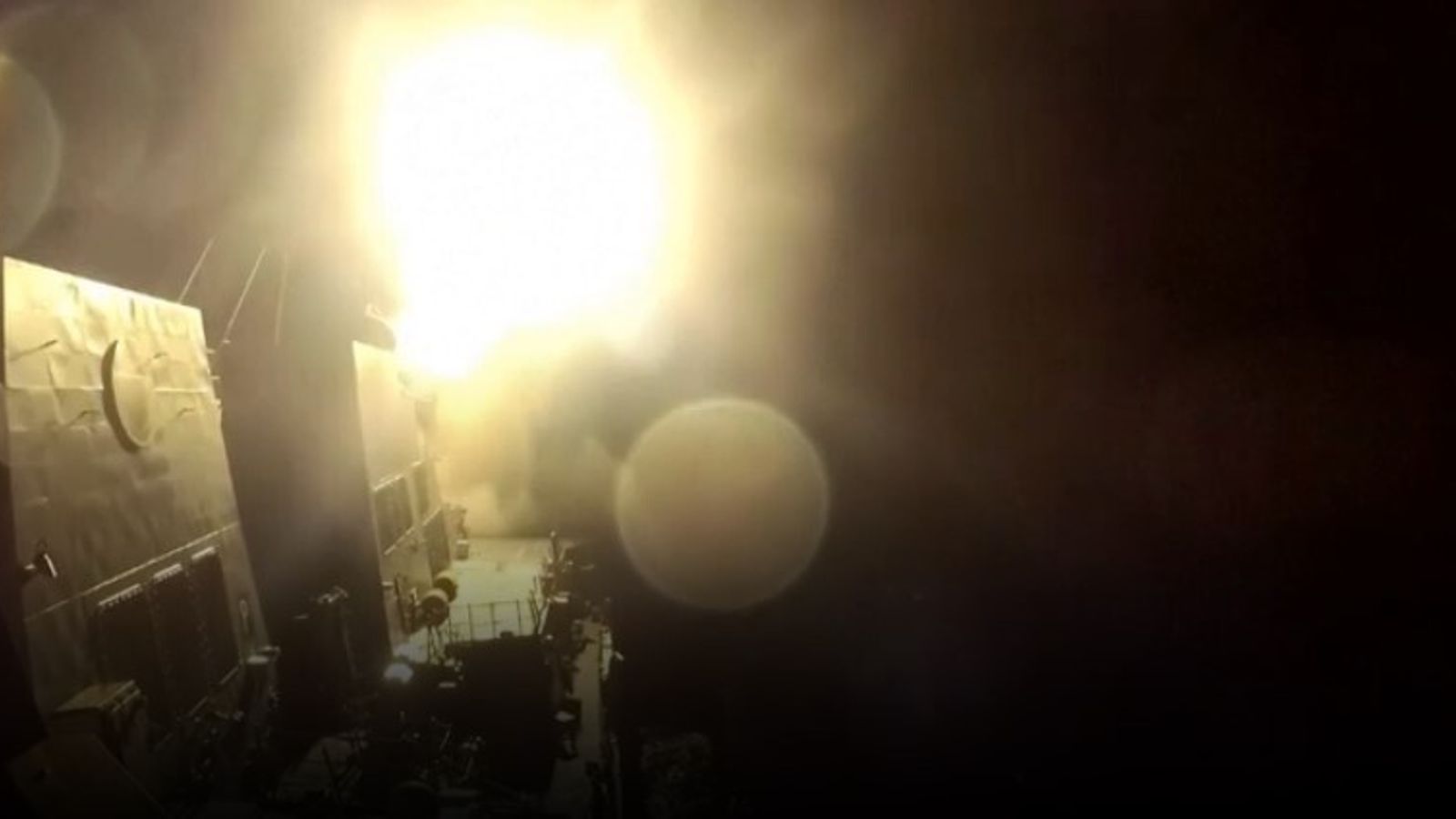 US fires cruise missiles as Trump follows threat to hit Iran 'hard'