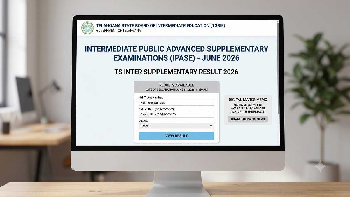 TS inter supplementary result 2026: Check IPASE 1st, 2nd year marks ...