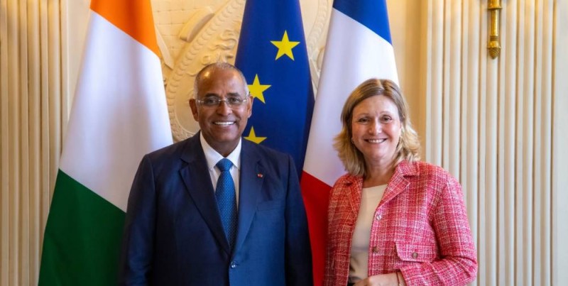 Côte d’Ivoire – France : À Paris, Patrick Achi et Yaël Braun-Pivet ...