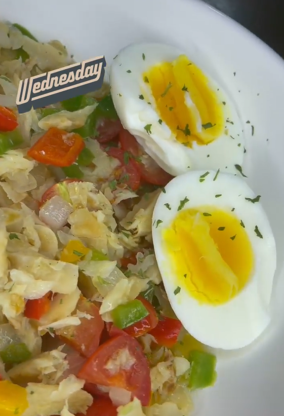 Caribbean salt fish and greens classic recipe preparation and cooking ...