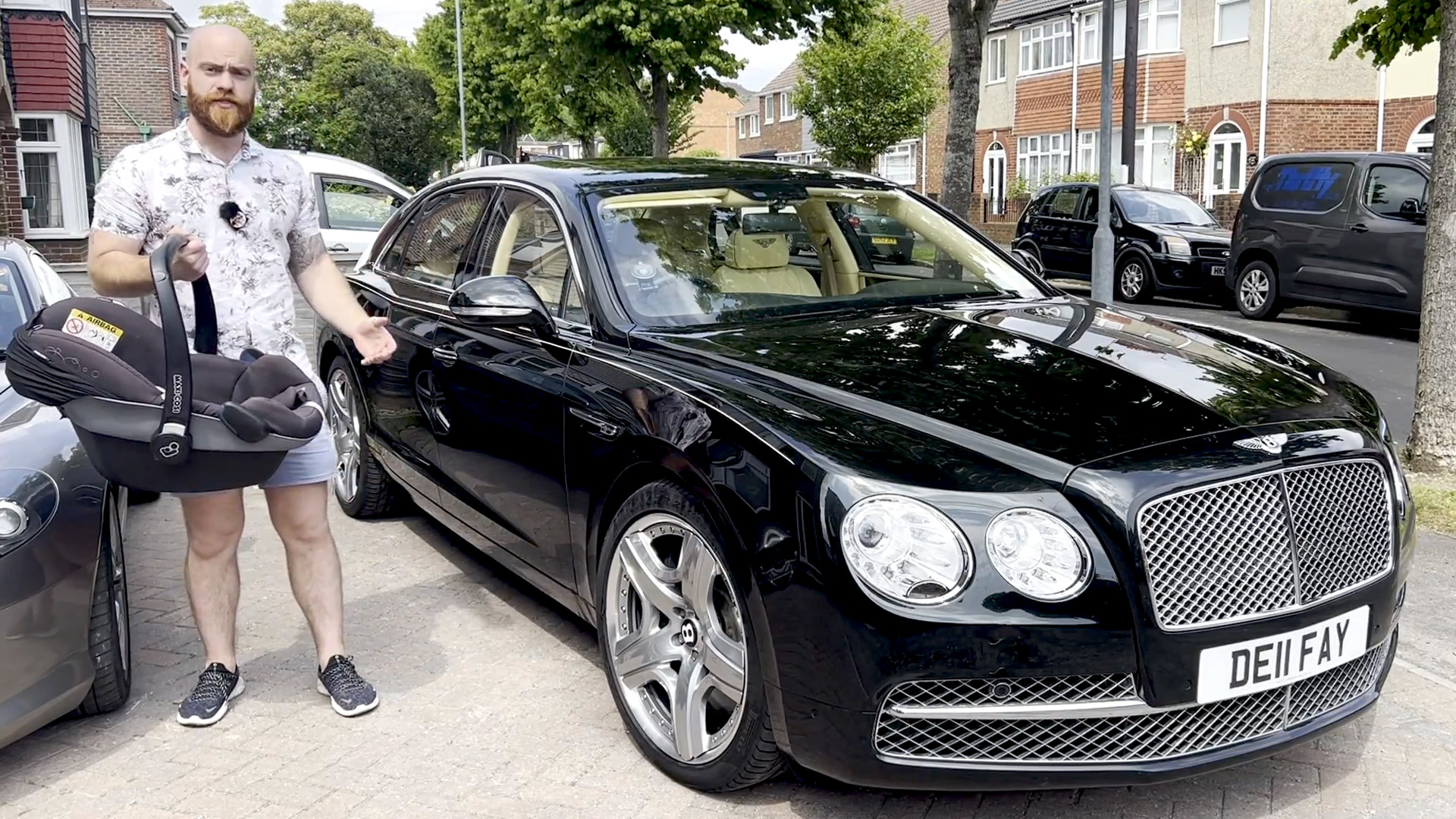 Can the luxury Bentley Flying Spur function as a family car?