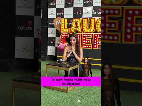 Tejasswi Prakashs birthday celebration on the Laughter Chefs set