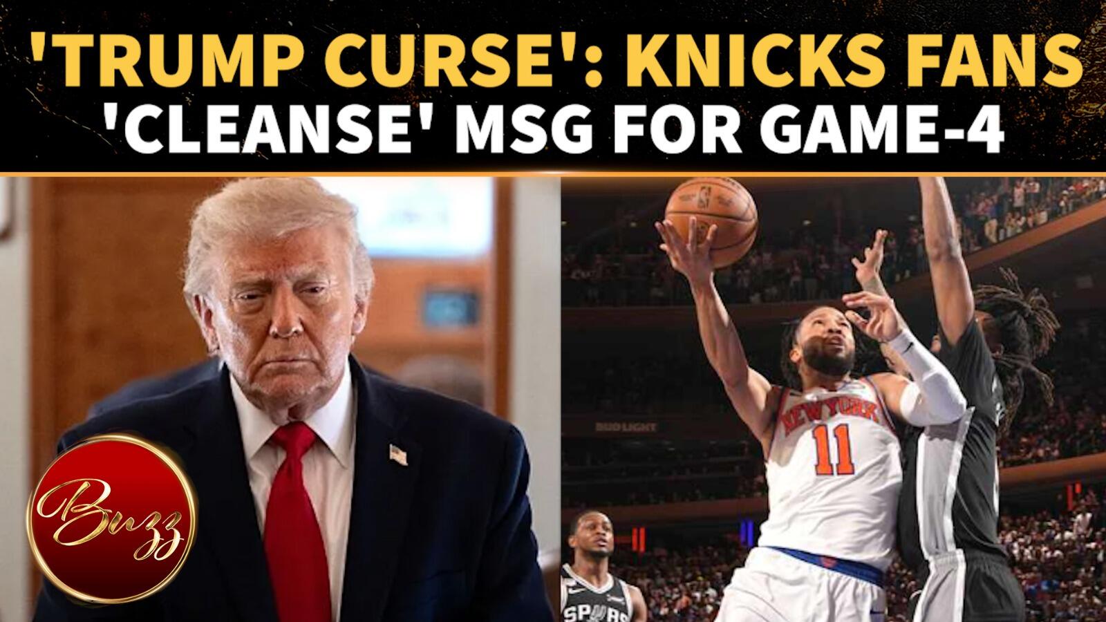 Knicks fans 'humiliate' Trump with MSG 'exorcism' to remove 'bad luck ...