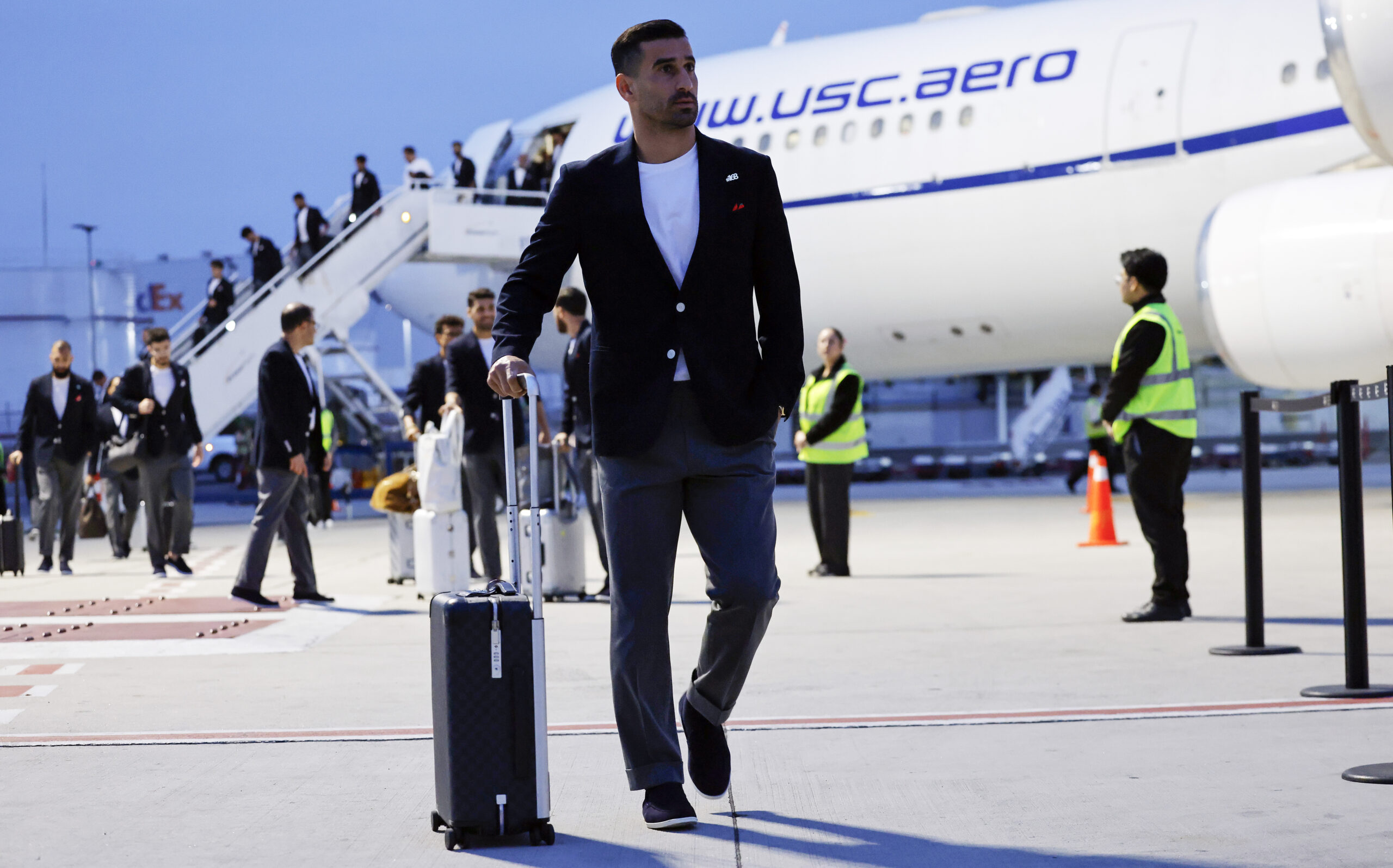 Reason Iran footballers were wearing #168 badges as they landed for the ...