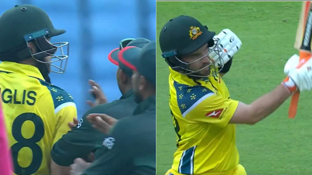 Watch: Heated on-field incident in BAN vs AUS match; ICC punishes ...