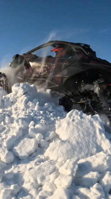 Can-Am Maverick R with Apache tracks is wild