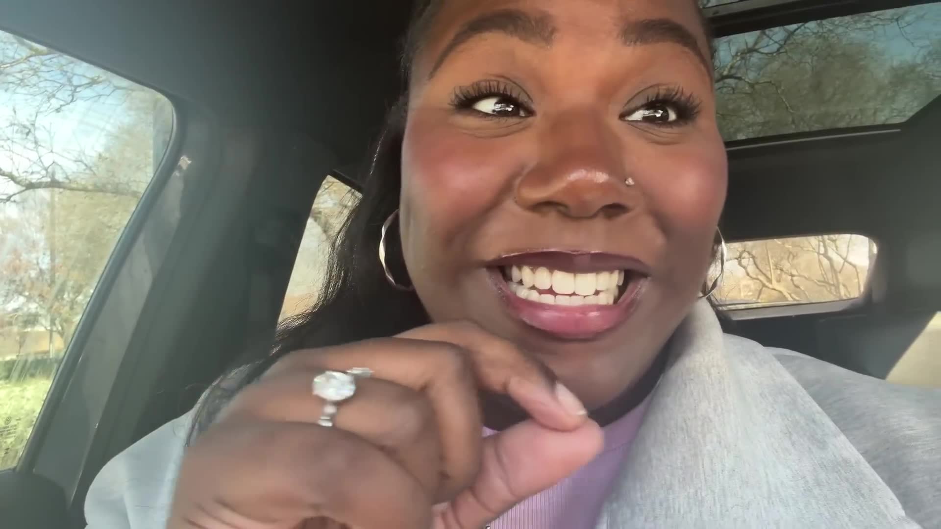 Husband's terrified reaction when his parked car started moving