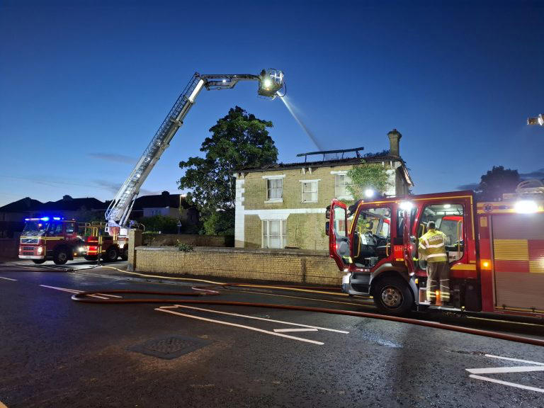 Gosport fire: Roof of Privett Lodge collapses in blaze - firefighters ...