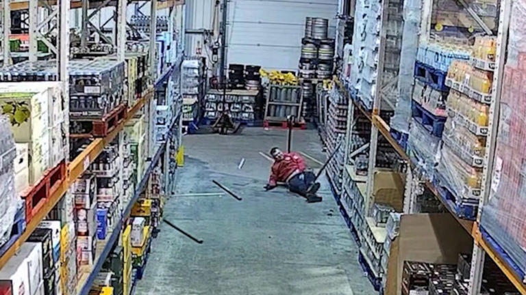 Moment scaffolder plunges 20ft through 'invisible' roof skylight
