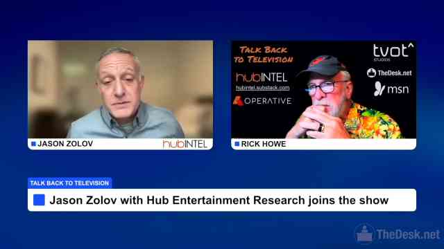 Talk back to television: Jason Zolov, Hub Entertainment Research