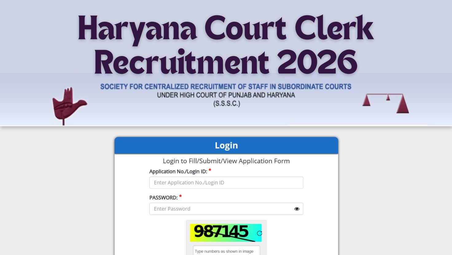 Haryana court clerk recruitment 2026: Application last date extended ...
