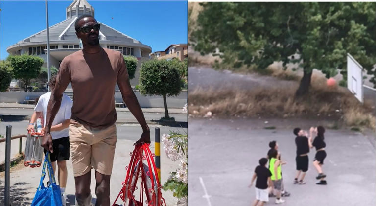 Campo da basket senza canestri, l'ex NBA Linton Johnson a Marano: «Li ...
