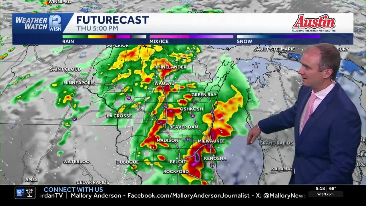 SE Wisconsin weather forecast 5 a.m.