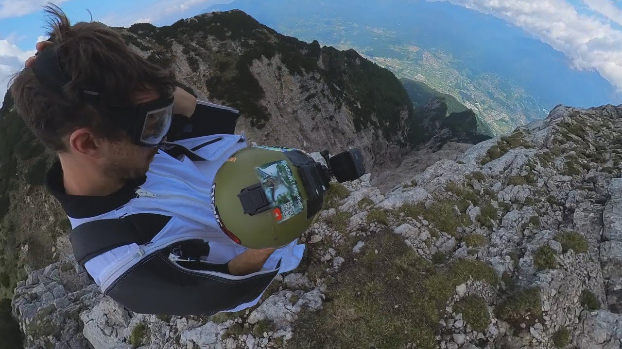 He looked down in disbelief - then jumped off a cliff