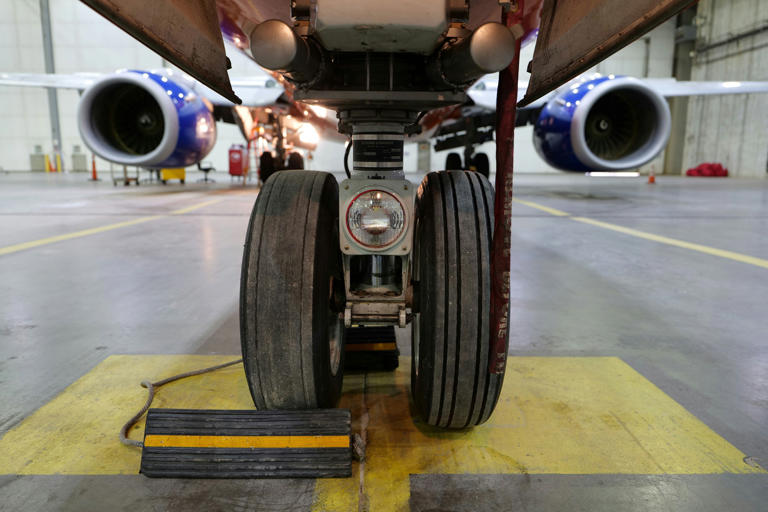 So that's why plane wheels aren't filled with regular air