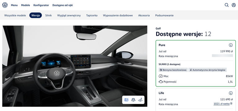 Nowy Volkswagen Golf za niecałe 103 tys. zł? Ma już automat