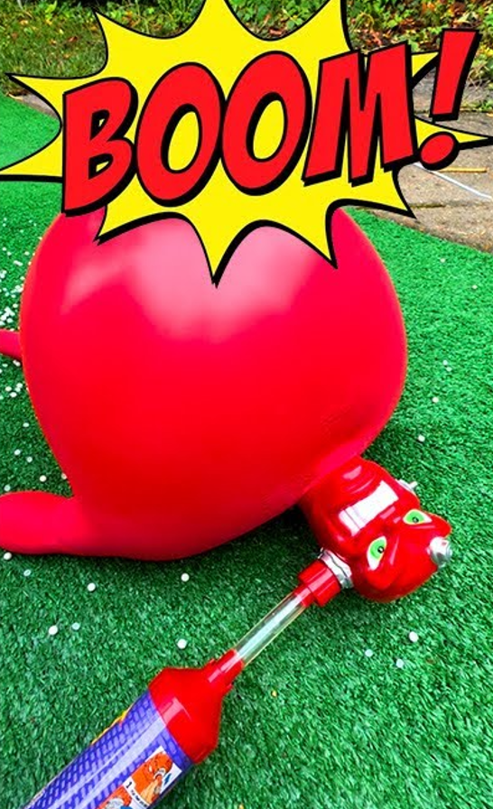 Inflating Toys With Water Until They Pop Flood