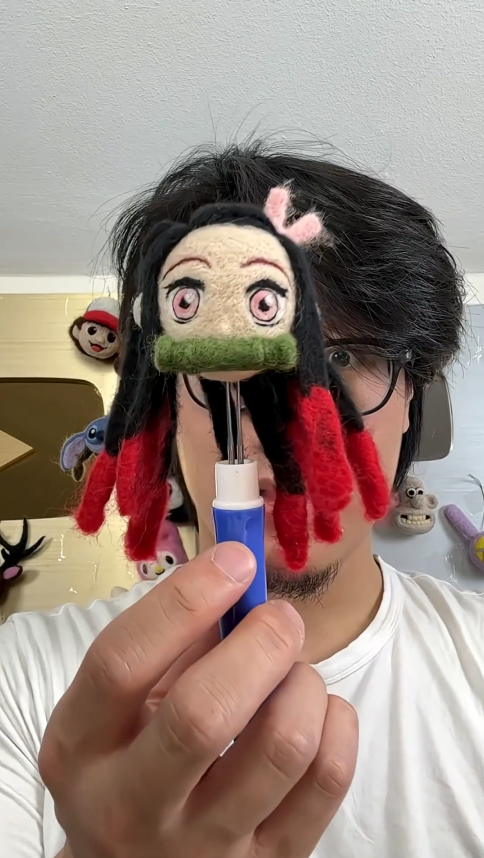 I made Nezuko Kamado with needle felting art