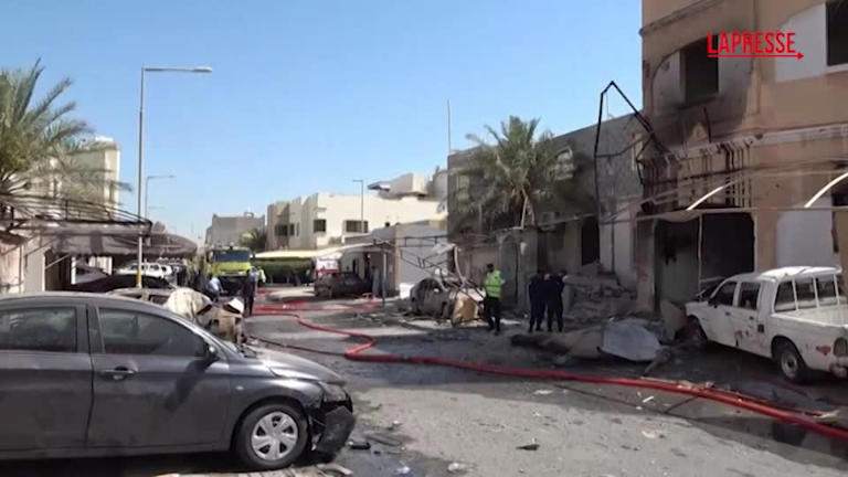 Iran, attacchi in Bahrein: macerie ed edifici in fiamme dopo l ...