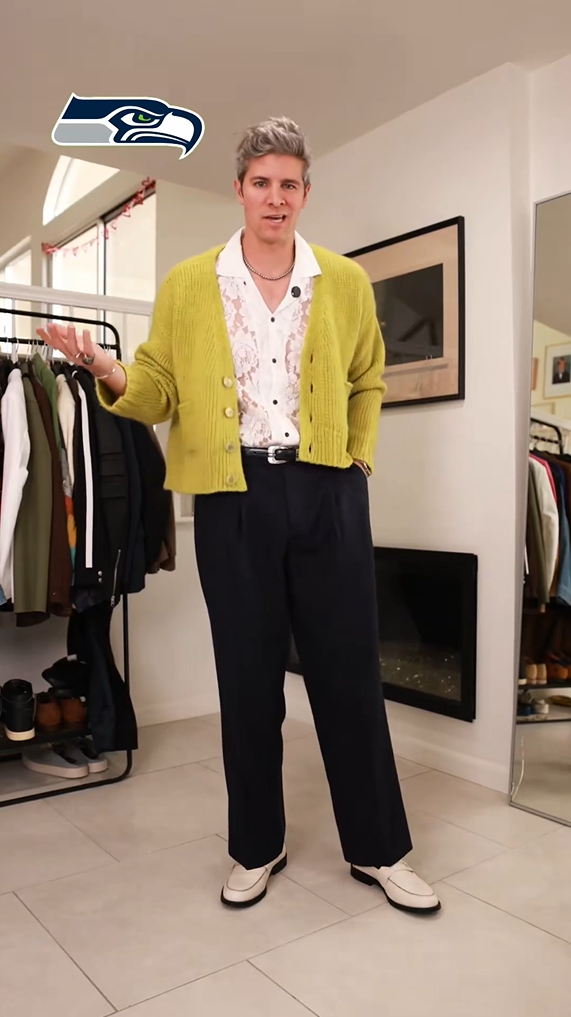 Seahawks inspired outfit reaction