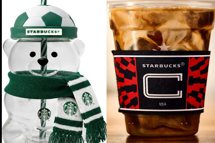Starbucks debuts coffee sleeve, Bearista cup to celebrate World Cup