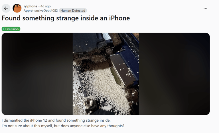 User opens iPhone—not ready for 'alien' he discovers inside