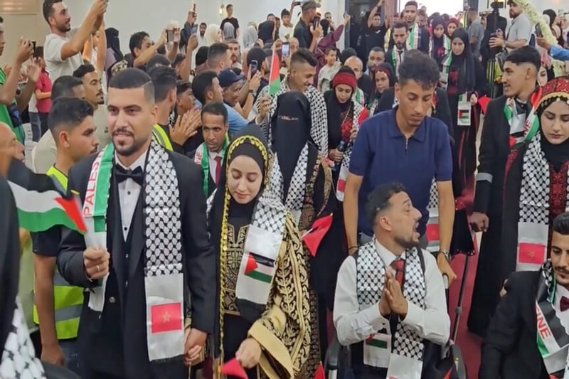 Moroccan-funded initiative organizes mass wedding for 40 disabled ...