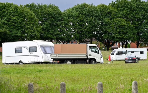 Locals 'living in fear' as dozens of travellers set up illegal camp ...
