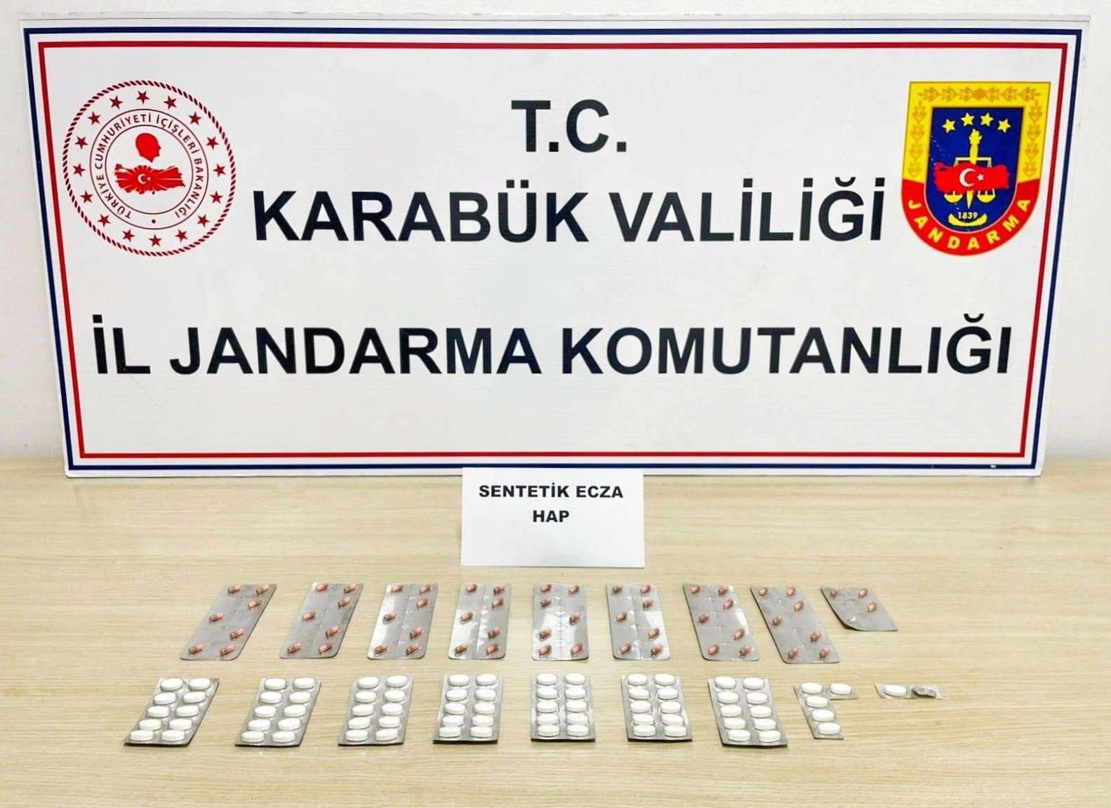 Karabük’te uyuşturucu operasyonu: 151 sentetik hap ele geçirildi