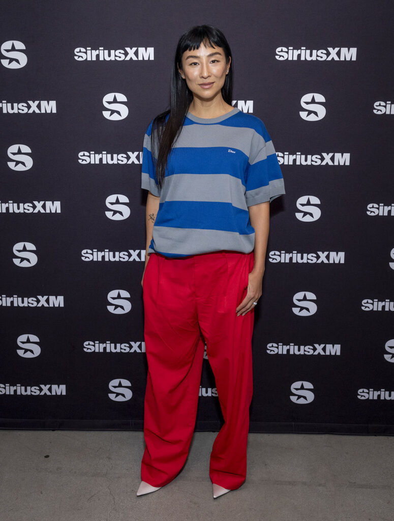 Greta Lee wore Dior on SiriusXM’s Front Row Show