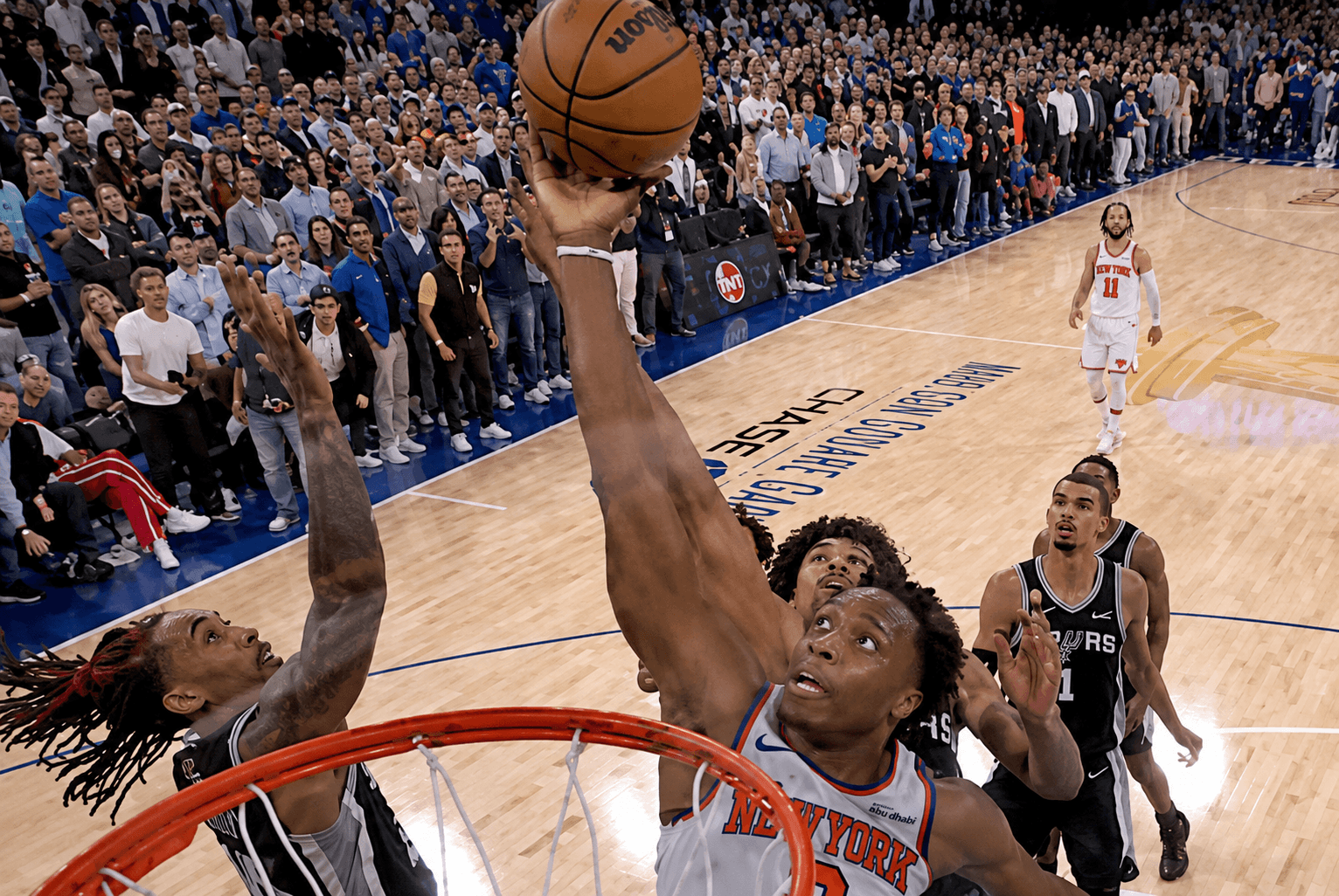 The Knicks capped the largest NBA Finals comeback with this tip-in