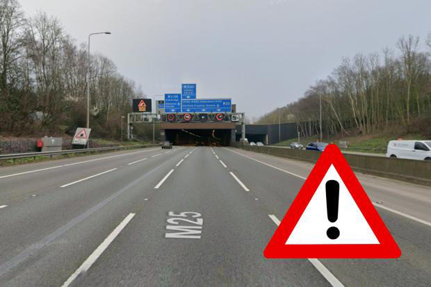 Drivers face severe delays on M25 in Essex