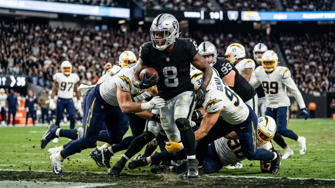 Josh Jacobs turned Las Vegas into a power-rushing problem